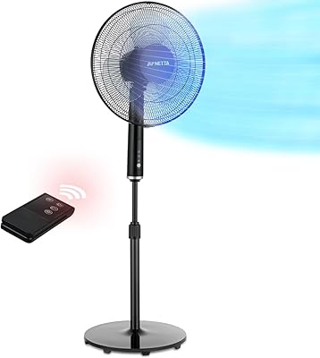 LBSTP Portable Standing Fan with Remote Control, 9 Inch Foldable ...