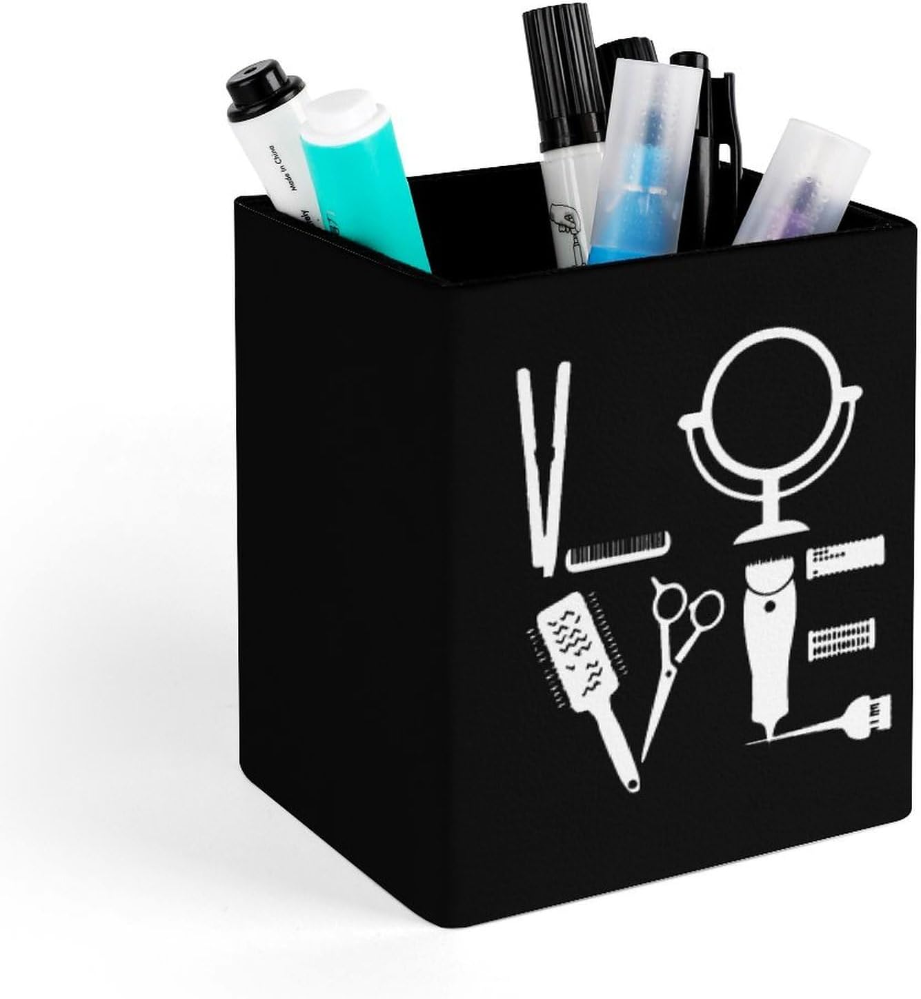 Amazon.com: Hairstylist Love Stylist Pen Holder Square Pencil Pots ...