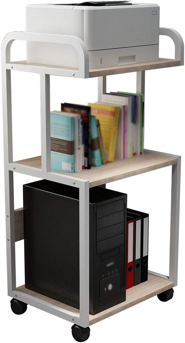 Amazon.co.jp: Office Desktop Multifunction Printer Stand 3 Tier Floor ...