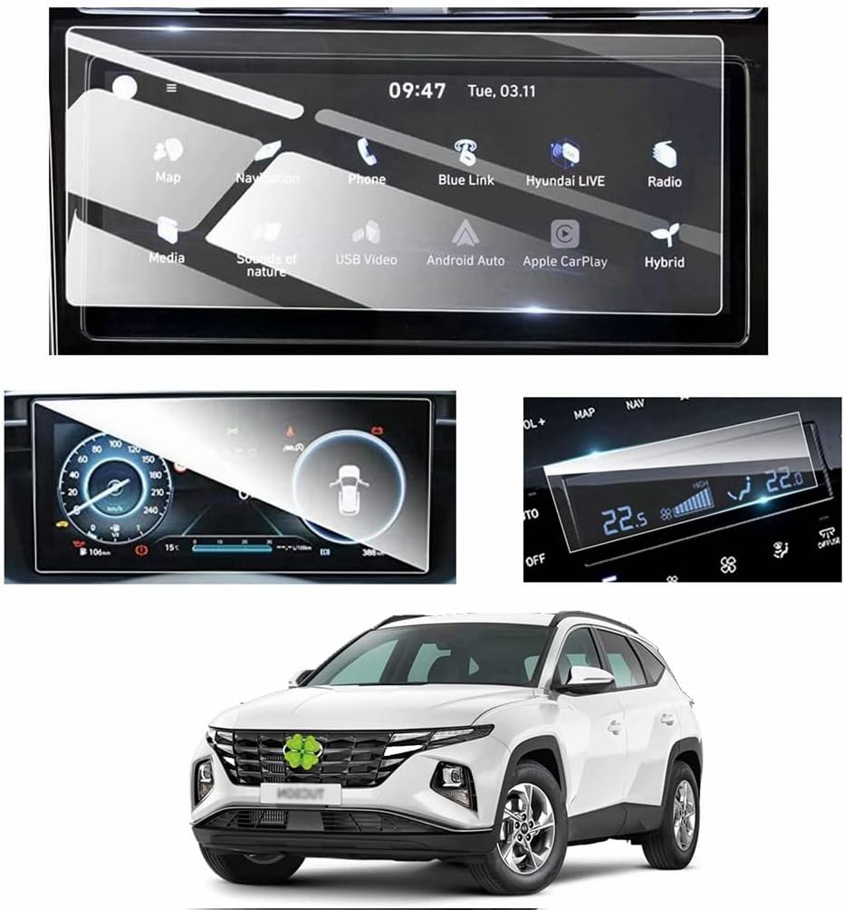 Amazon.com: 3PCS Suits Screen Protector for Hyundai Tucson/Santa Cruz ...