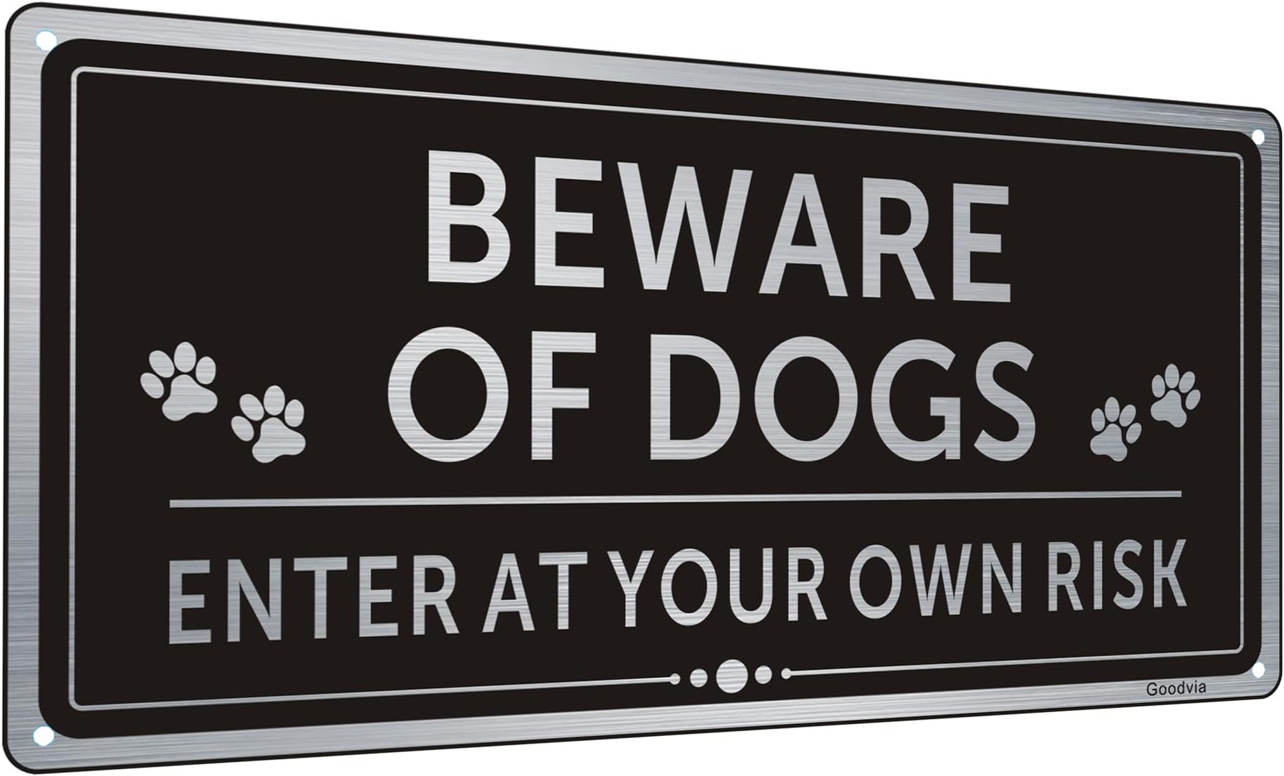 "Beware of Dog" Cast Iron Sign Plaque Door Wall House Fence Gate Post ...