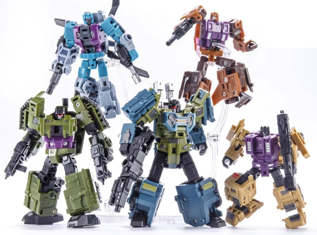 Amazon.com: Pocket Toys Small Scale War Chariot Transformation Set of 5 ...