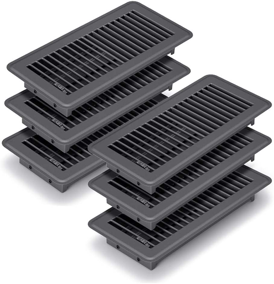 Rocky Mountain Goods 4” X 10” Dark Grey Floor Register Vent - Heavy ...