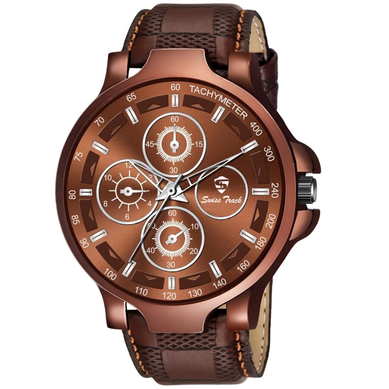 Buy swiss track Analog Leather Strap Watch for Gift Man's & Boy's (ST ...