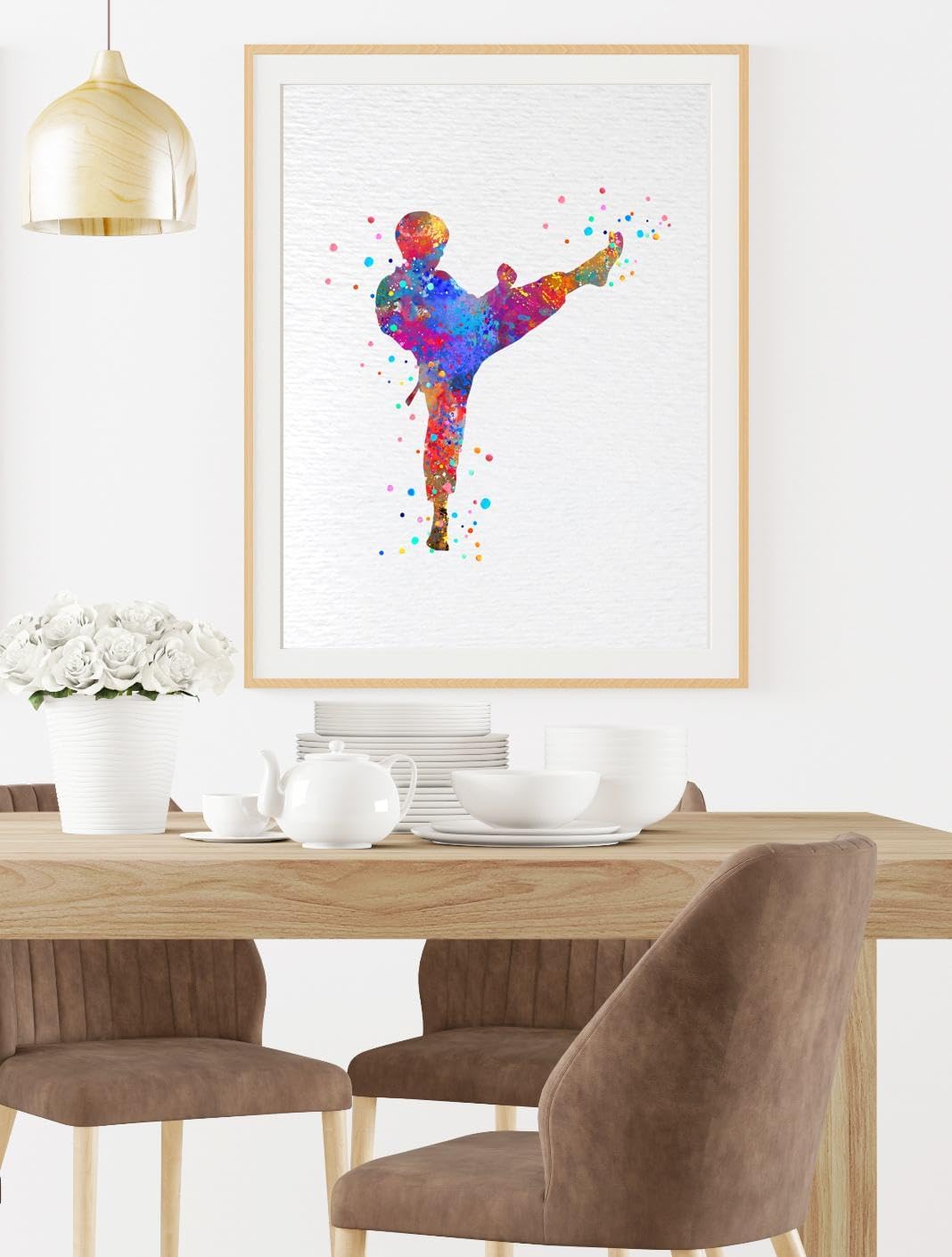 Dignovel Studios 8X10 sin marco Karate Boy Kid Arte Marcial Padre Hijo ...