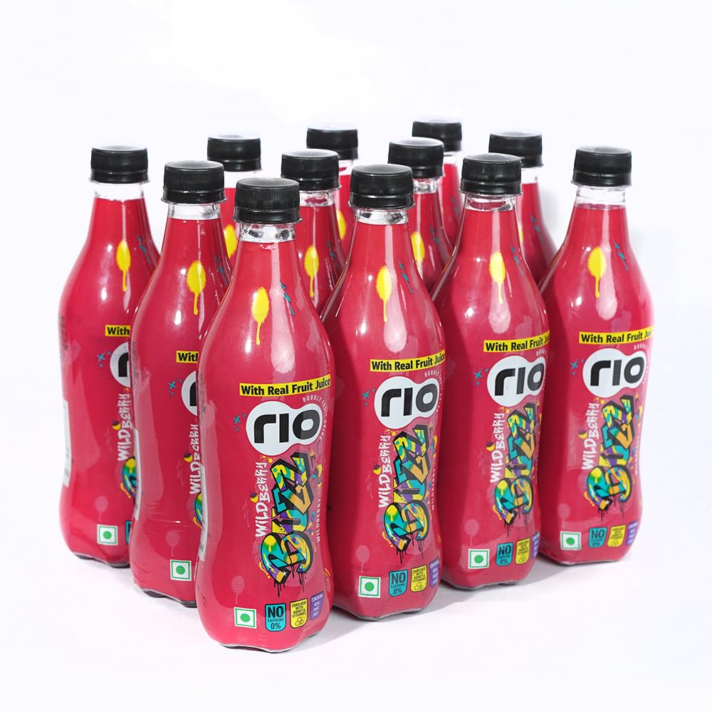Rio Wild Berry Bubbly Fruit Drink Bottle | Soft Drink | Sweet, Exotic ...
