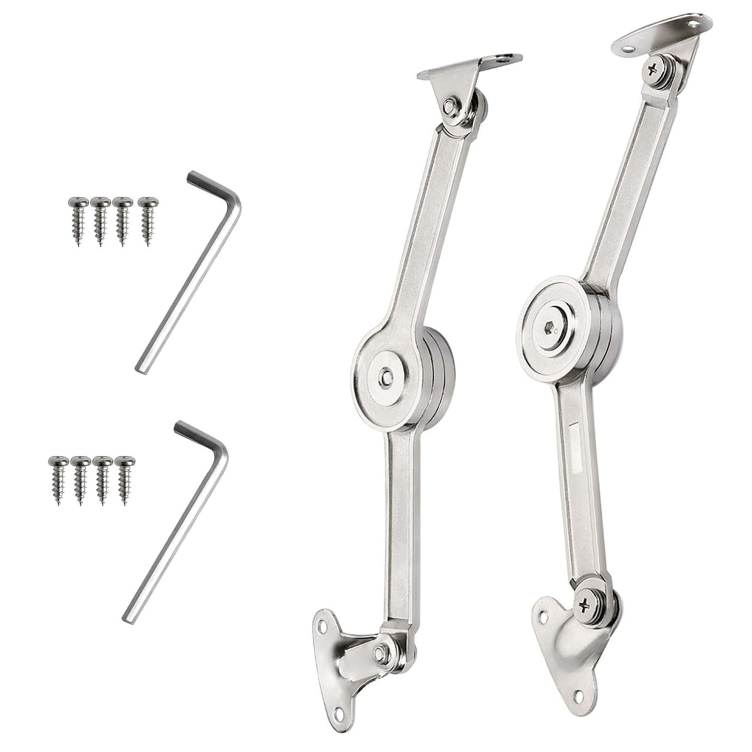 Buy ZEACCT2 Pack Support Hinges, Soft Close Lid Support Hinges, Satin ...