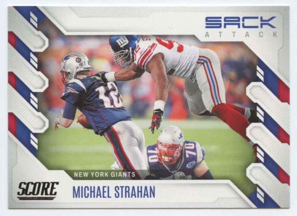 Amazon.com: 2022 Score Sack Attack #13 Michael Strahan New York Giants ...