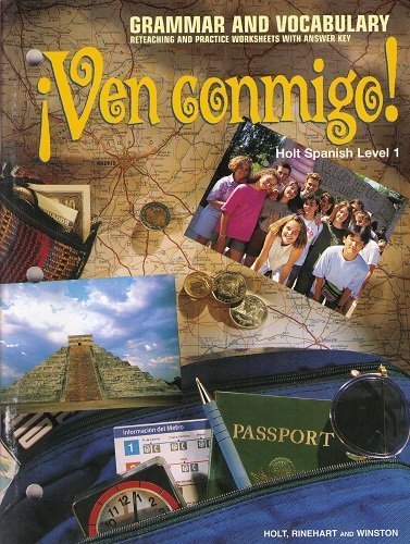 Amazon | Ven Conmigo!: Holt Spanish, Level 1 : Grammar and Vocabulary ...