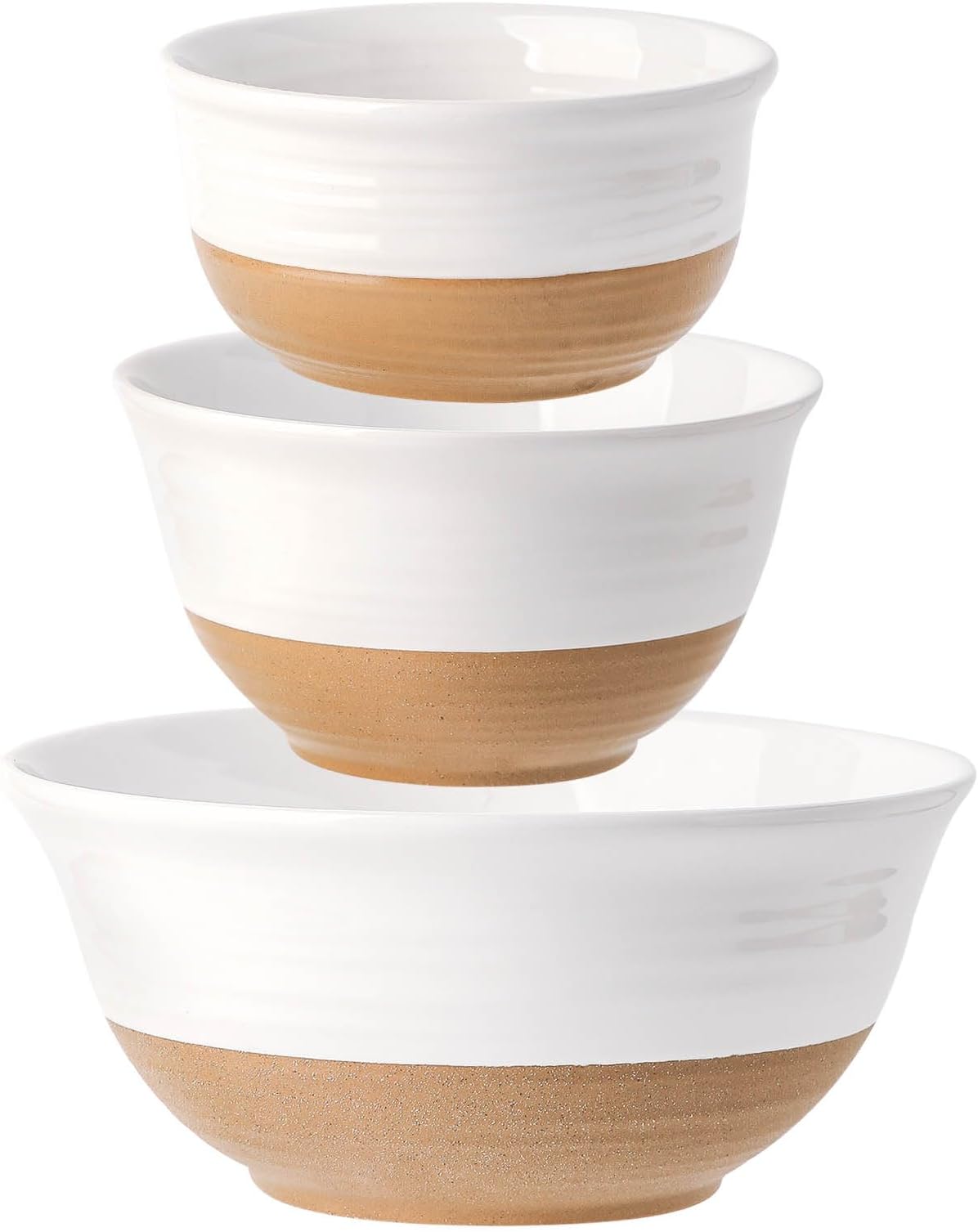 Amazon.com: Tikooere Ceramic Bowls Set, Large Mixing Bowls Set of 3 for ...