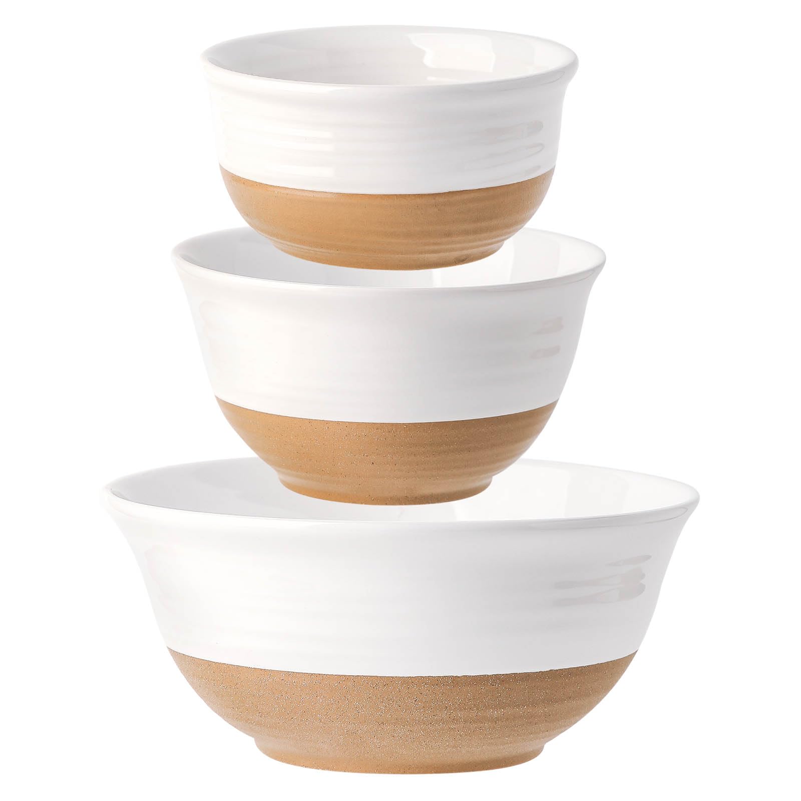 Amazon.com: Tikooere Ceramic Bowls Set, Large Mixing Bowls Set of 3 for ...