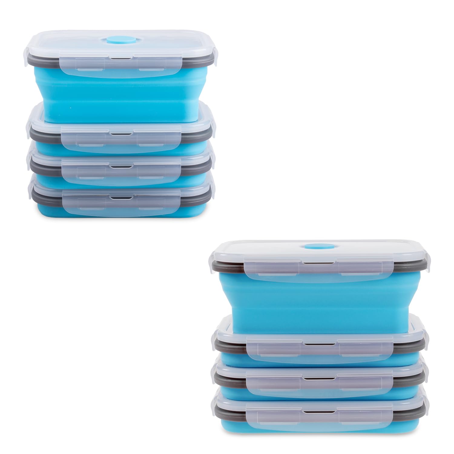 Amazon.com: Annaklin Collapsible Food Storage Containers with Lid & Air ...