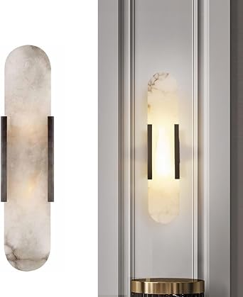 Modern Wall Light – Creative LED Wall Sconce, Elegant Marble Wall Lamp ...