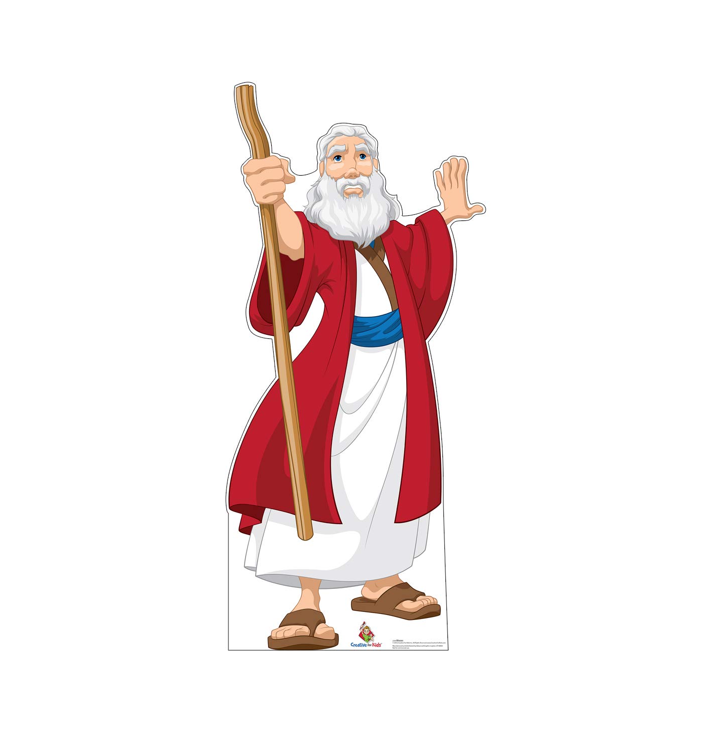Amazon.com: Cardboard People Moses Life Size Cardboard Cutout Standup ...