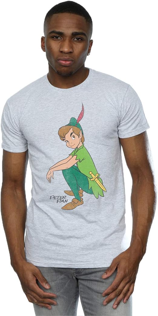 Disney Men's Classic Peter Pan T-Shirt : Amazon.co.uk: Clothing