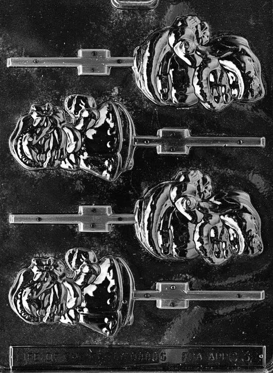 Amazon.com: MR. & MRS. CLAUS LOLLY POP mold Chocolate Candy plaster ...