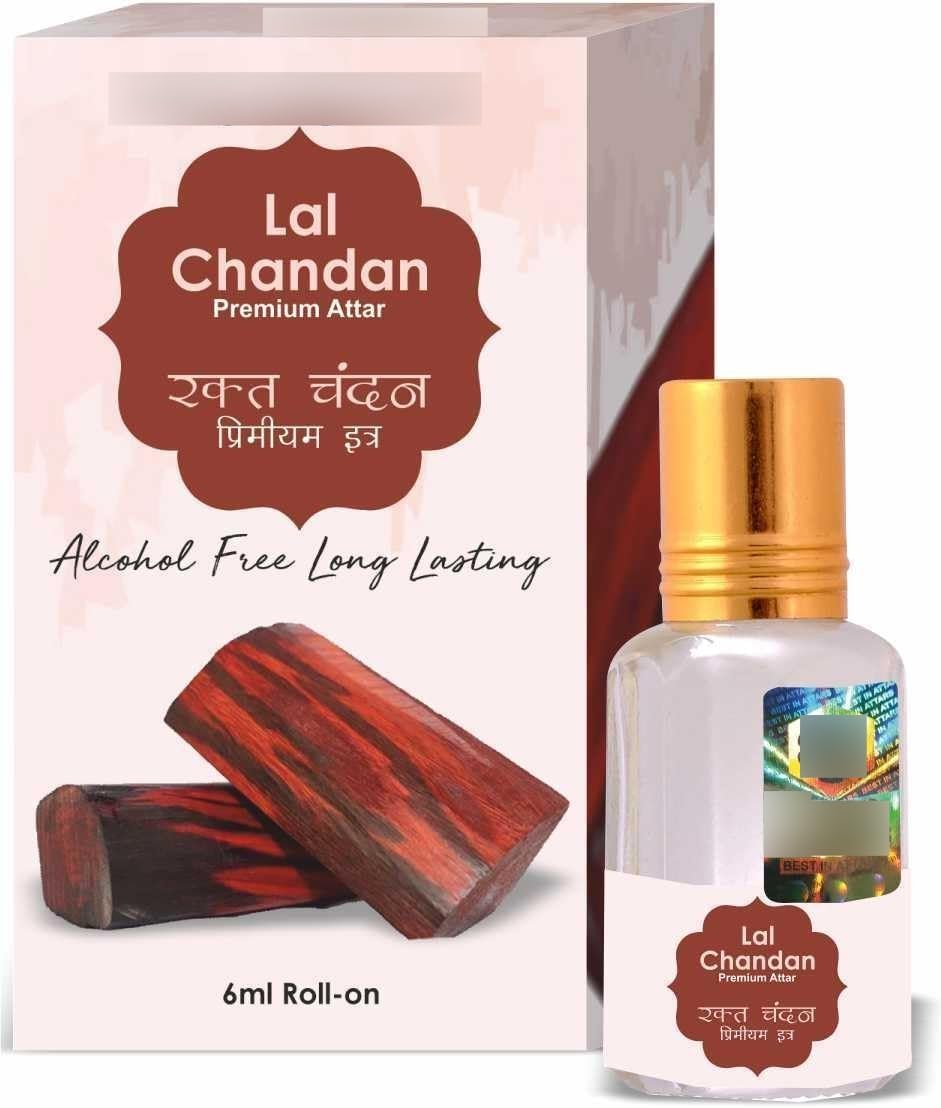 Amazon.com: Lal Chandan Premium Attar Roll-On, Natural Red Sandalwood ...