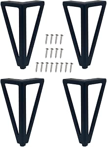 Set of 4 Modern Triangle Legs, 15cm/5.9in Heavy Duty Furniture Feet ...