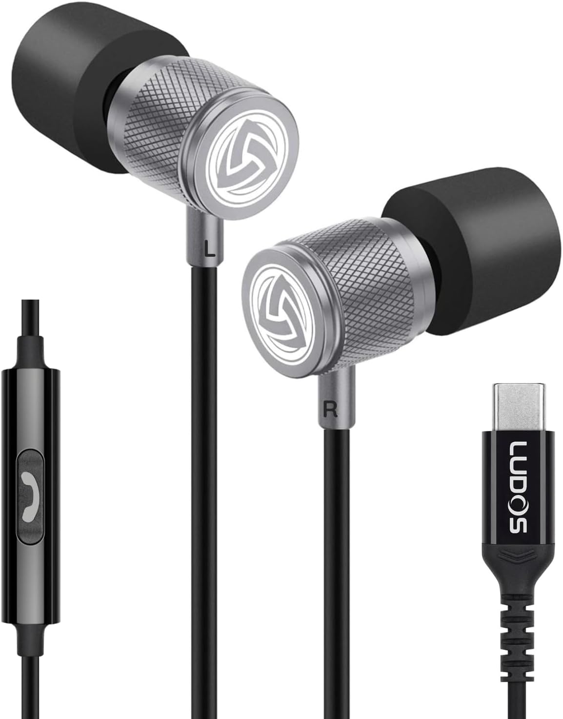 Amazon.com: LUDOS Ultra USB C Headphones, 5 Years Warranty, Magnetic ...