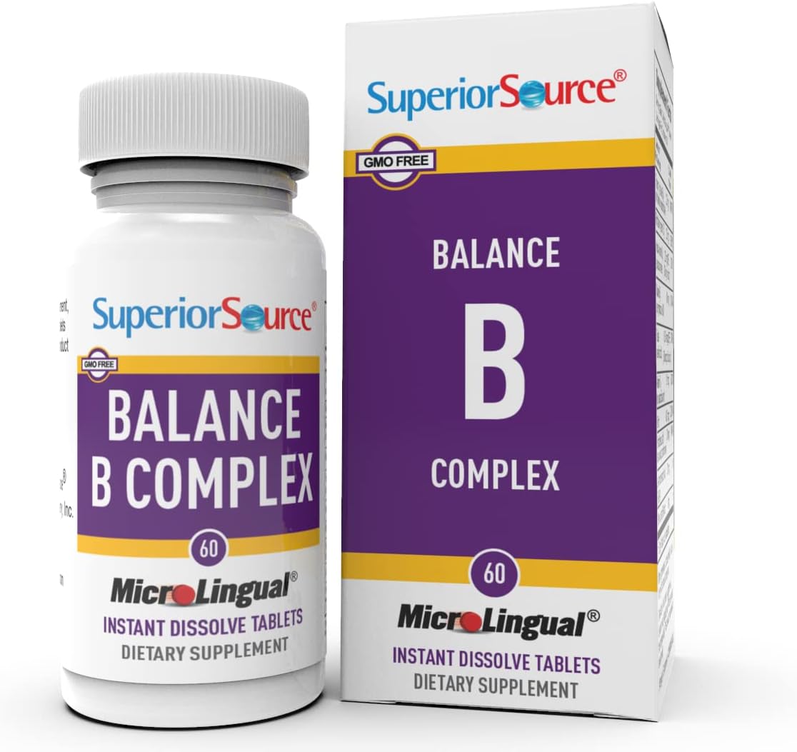 Amazon.com: Superior Source B Complex Folic Acid/Biotin (60 Tablets ...