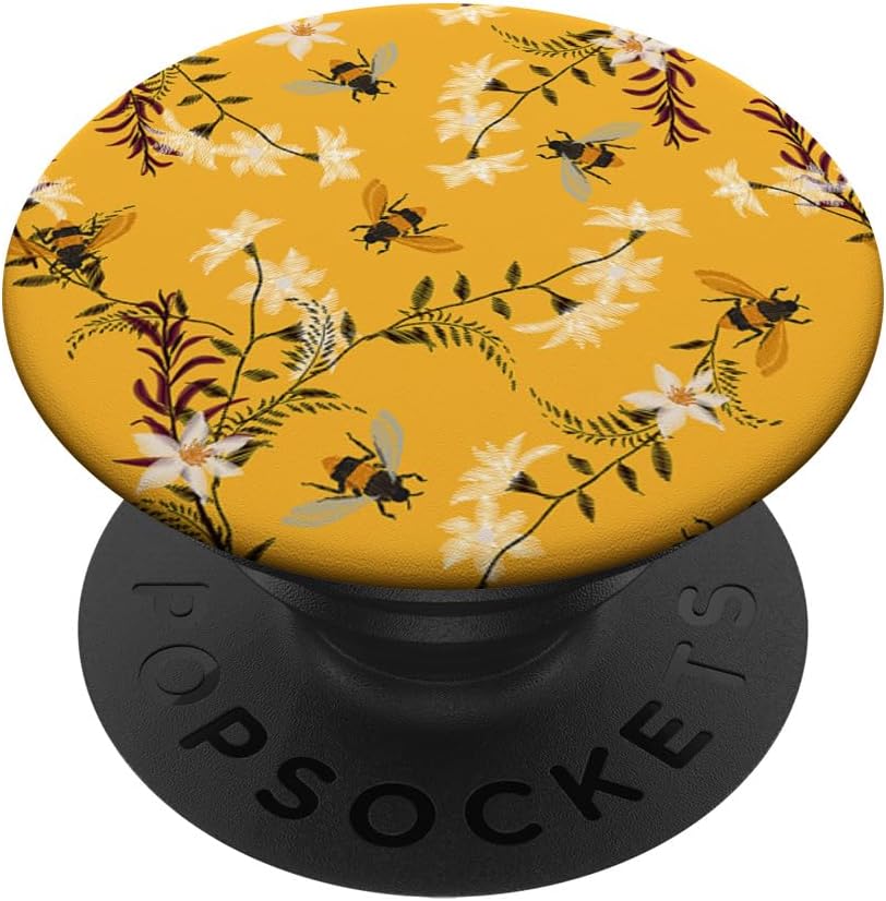 Amazon.com: Bee Honeybee Mount Stand Holder Grip PopSockets PopGrip ...