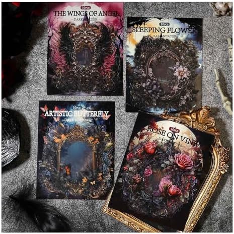 Amazon.com: RVlensJoy 48 Pcs Castle Gothic Scrapbook Stickers for ...