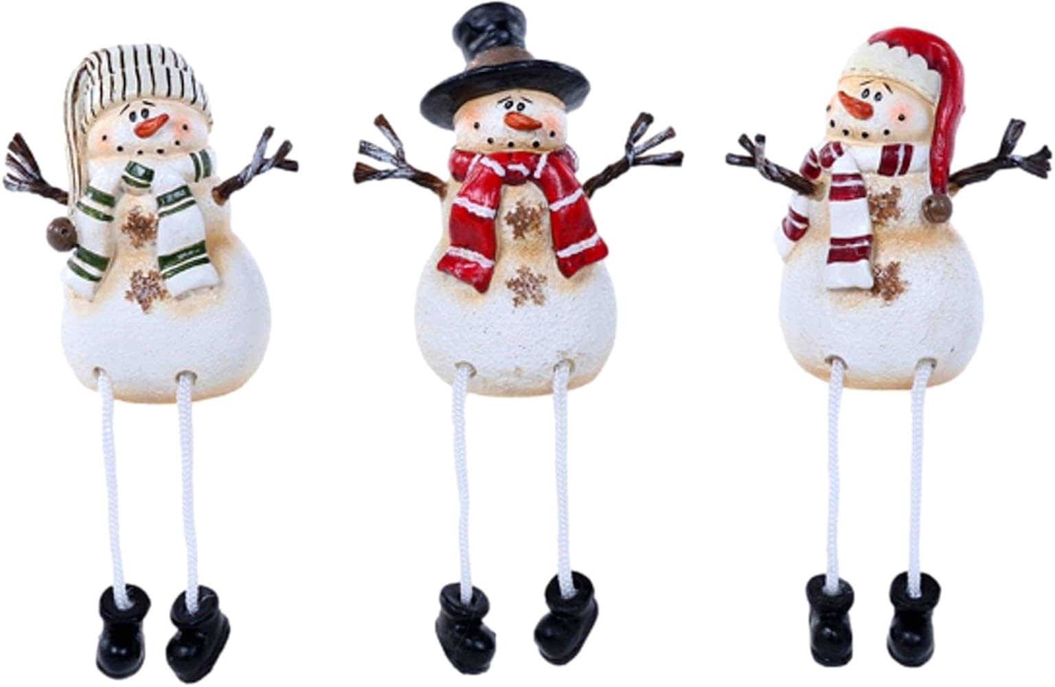 Amazon.com: The Bridge Collection Snowman Shelf Sitters with Dangling ...