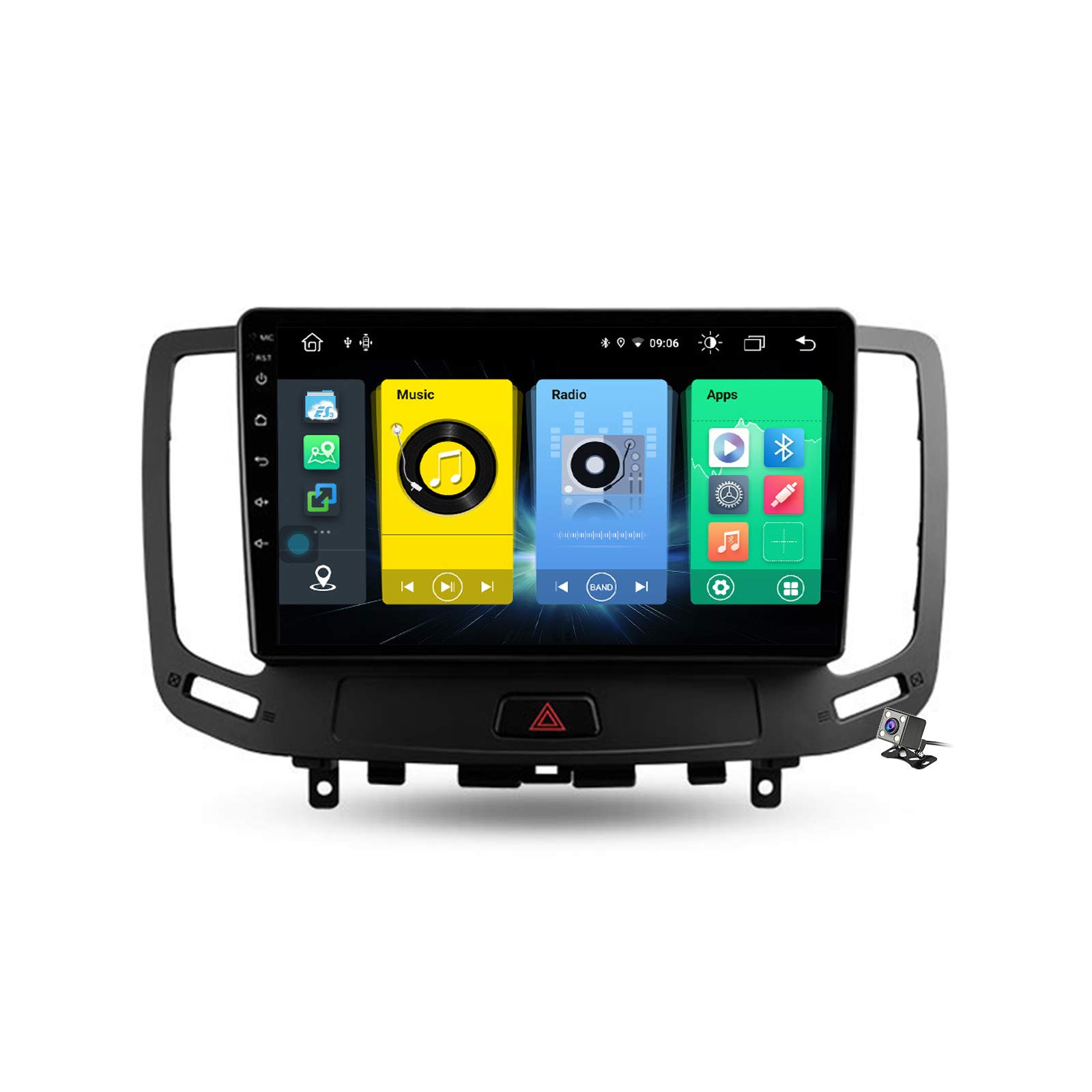 Buy Buladala Android 10 Car GPS Navigation Multimedia Radio 9 Inch QLED ...