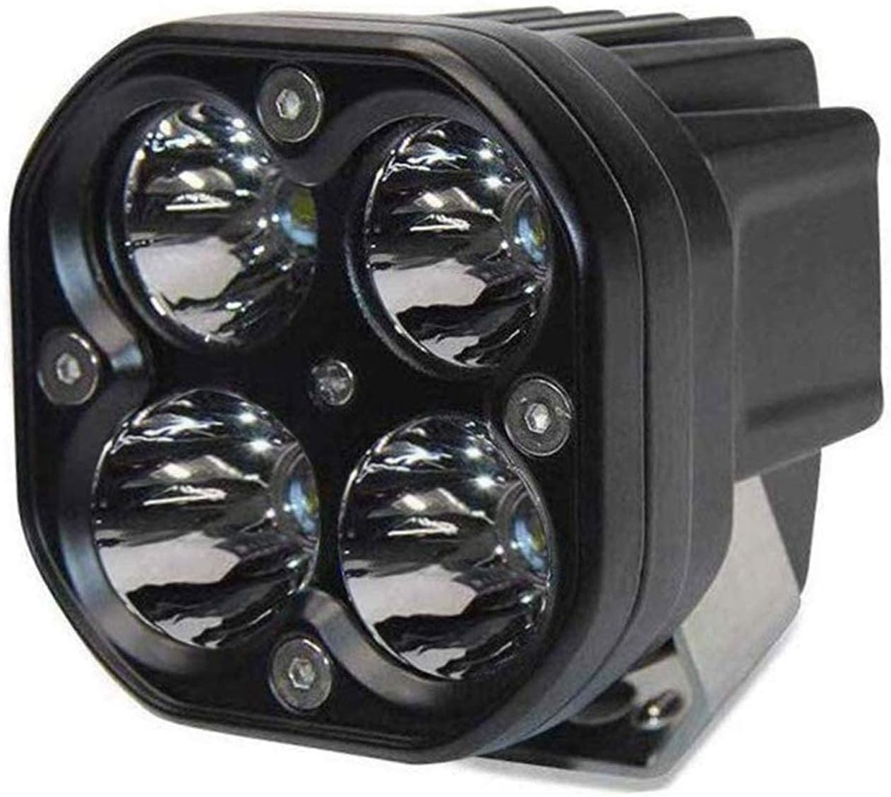 ACEOTO 4 LED ALUMINIUM 40watt Fog Light with FLASHER MODE Super Bright ...