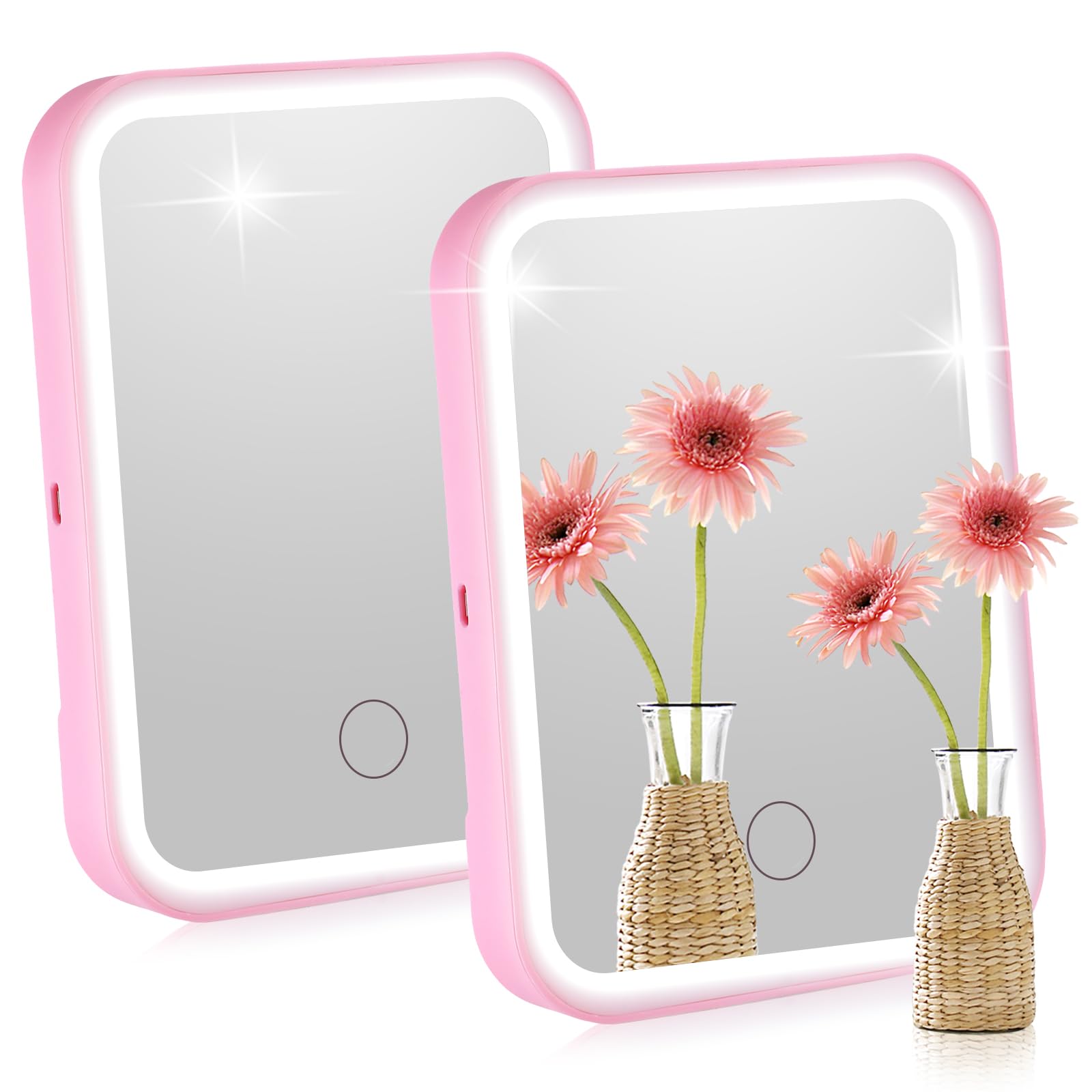 Amazon.com : Sintuff 2 Pcs Light up Magnetic Locker Mirror Locker ...