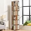 Amazon.com: NABOOJ 360 Rotating Bookshelf, Bamboo Rotating Storage ...