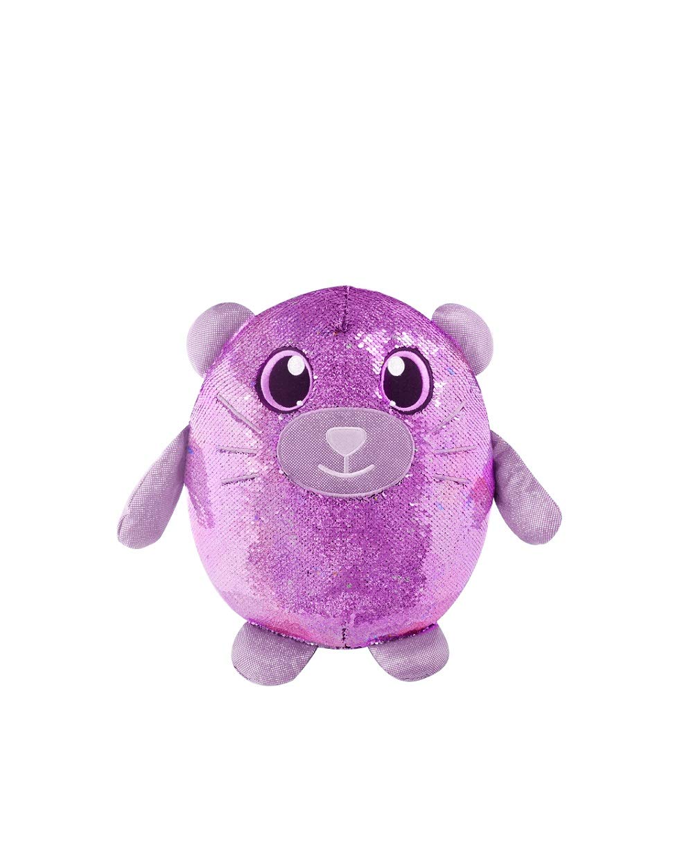 Buy Shimmeez Cali Cat Plush Toy Clip On with Two Toned Sequin Soft ...
