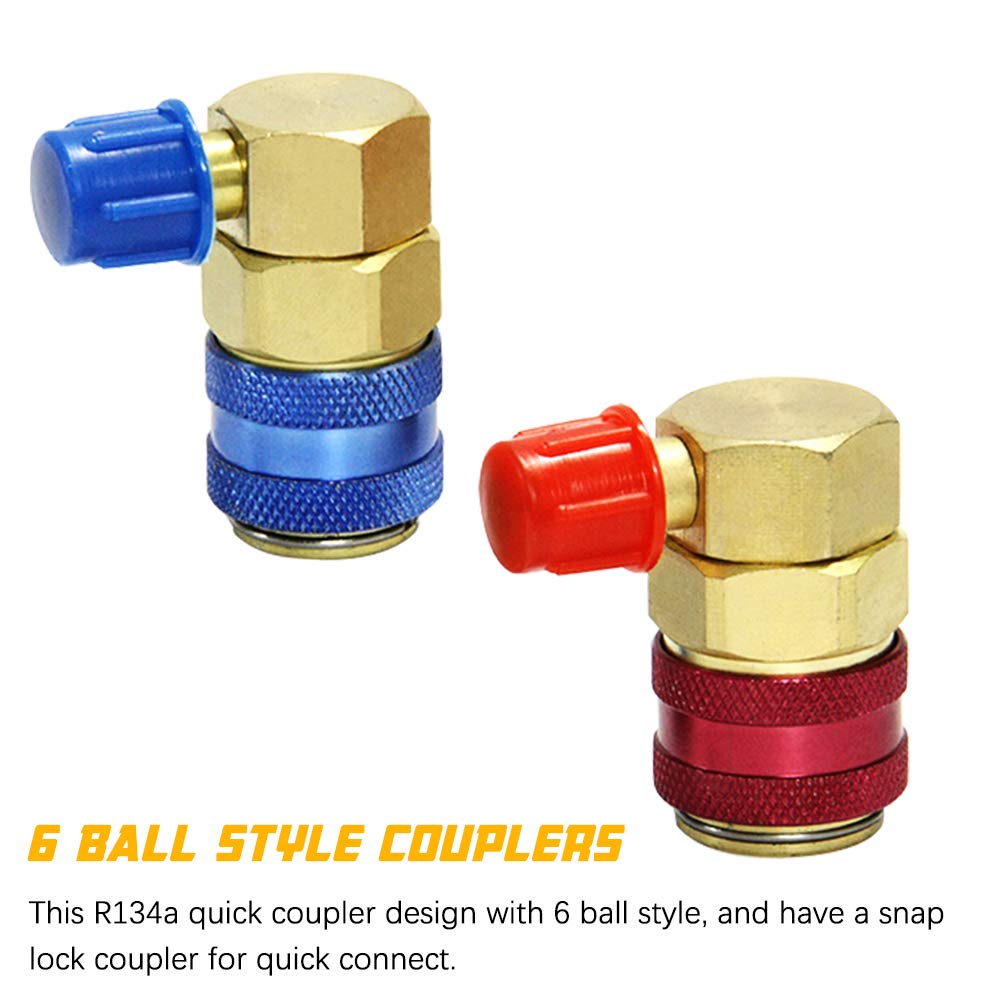 Snapklik.com : AC 134A Quick Coupler 1/4 Inch SAT Male Flare High Low ...