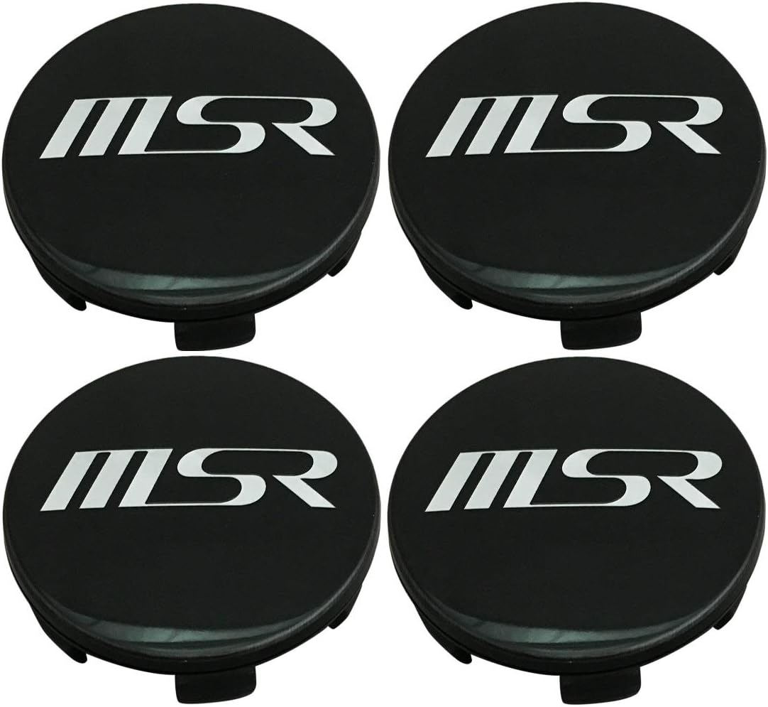 Amazon.com: Set of 4 MSR Gloss Black Wheel Rim Center Caps 3217-02 ...