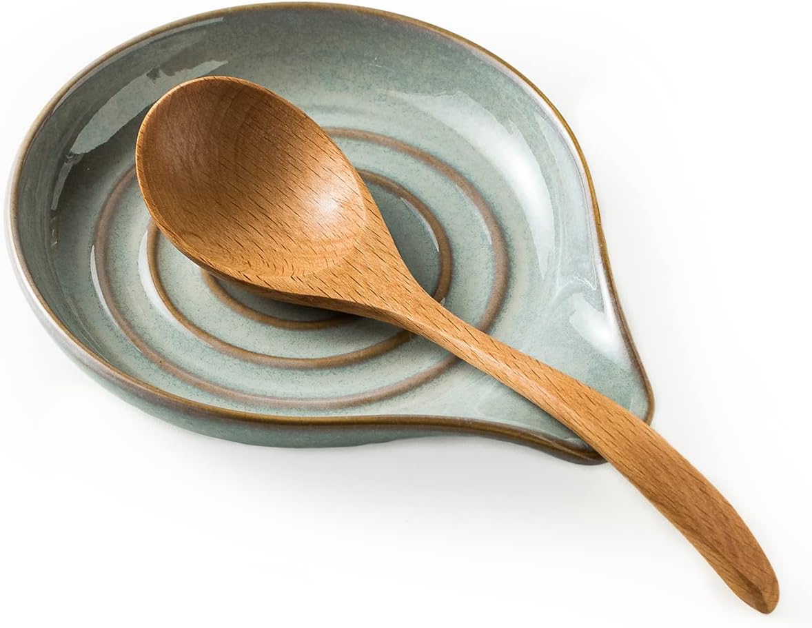 Amazon.com: Spoon Rest, 5" Large Spoon Holder for Stove Top Ceramic ...