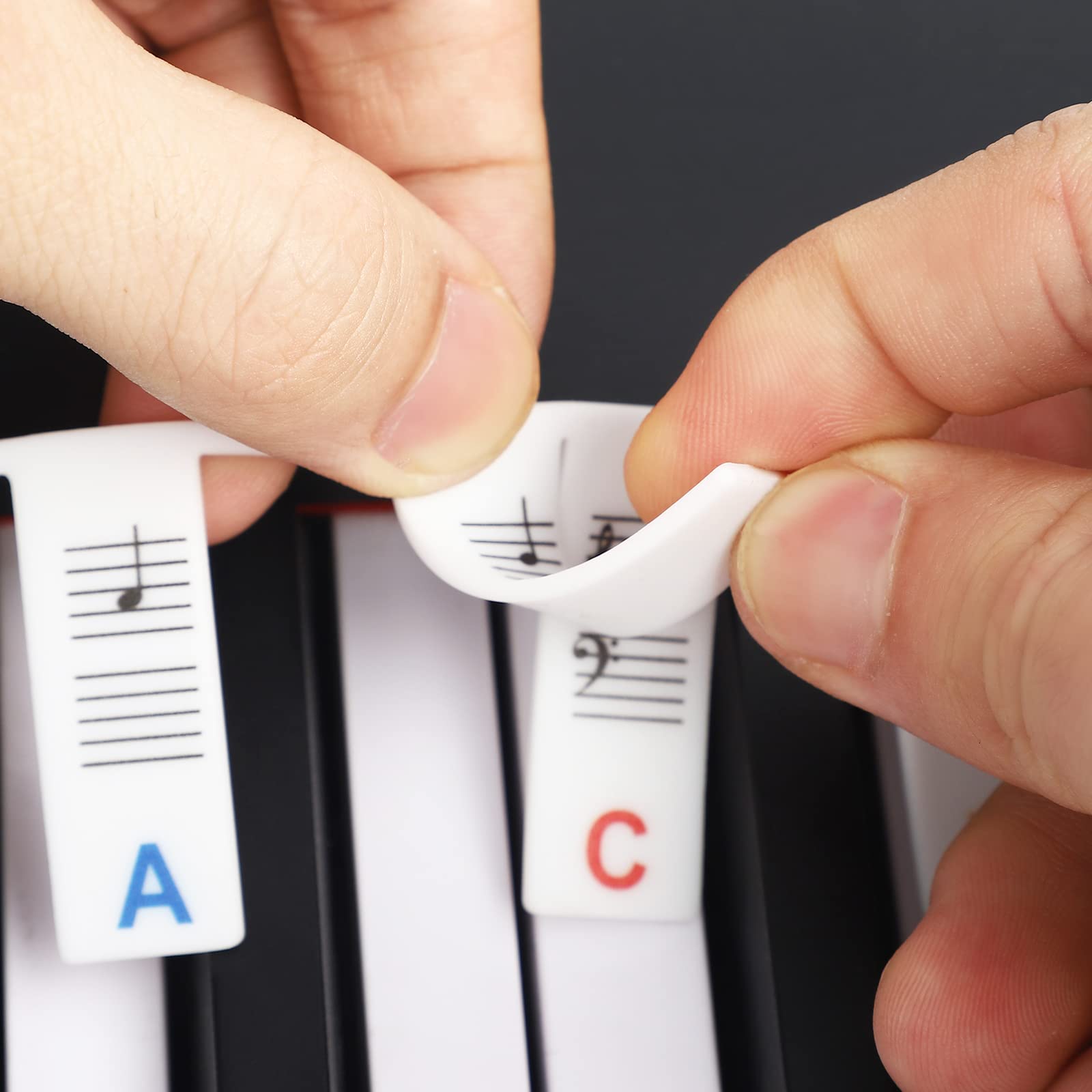 Snapklik.com : Piano Keyboard Stickers For Beginners,88/61/54/49/37 ...