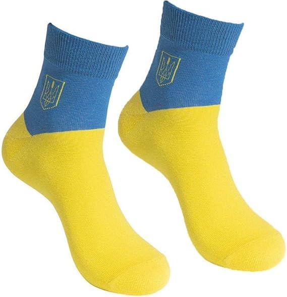 Herren -Crew -Socke, Ukraine Flagge Gelbe Blaue Socken Für Männer ...