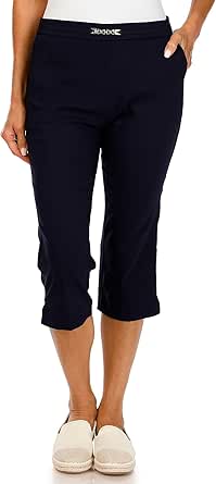 Counterparts Womens 21 in. Solid Chain Waist Capris at Amazon Women’s ...