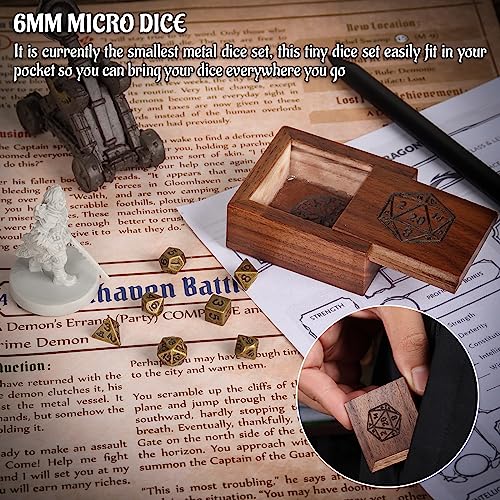 Snapklik.com : CZYY DND 6mm Micro Polyhedral Mini Dice Set + Black ...