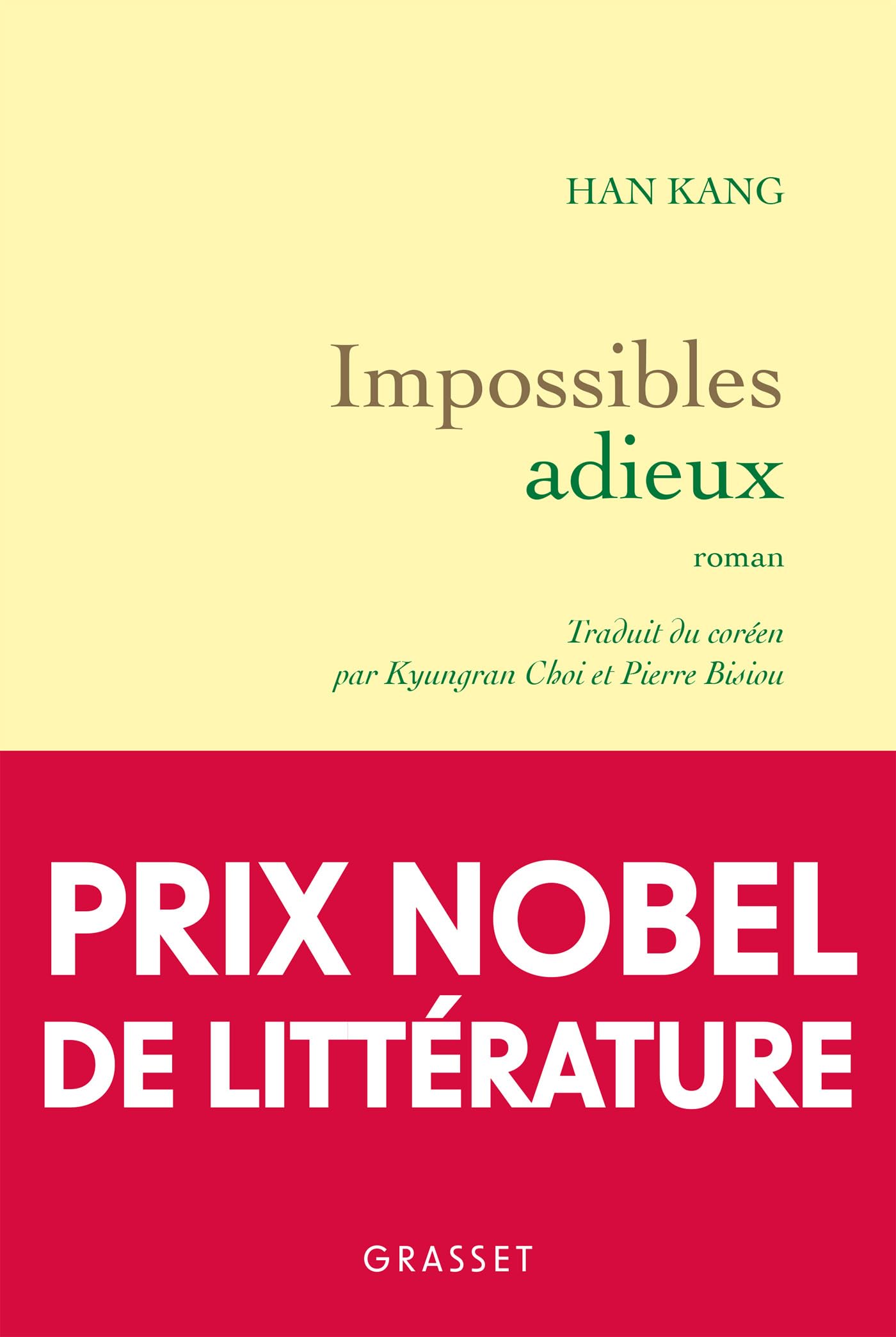 Amazon.com: Impossibles adieux: 9782246831242: Han, Kang: Books