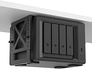 Monzlteck Adjustable Under Desk PC or NAS Mount Bracket Holder ...