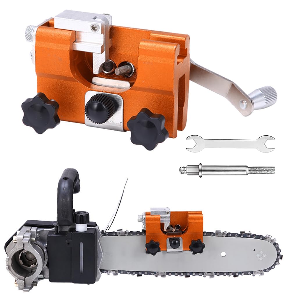 Serplex® Chain Saw Sharpener, Manual Hand Crank Chainsaw Chain ...