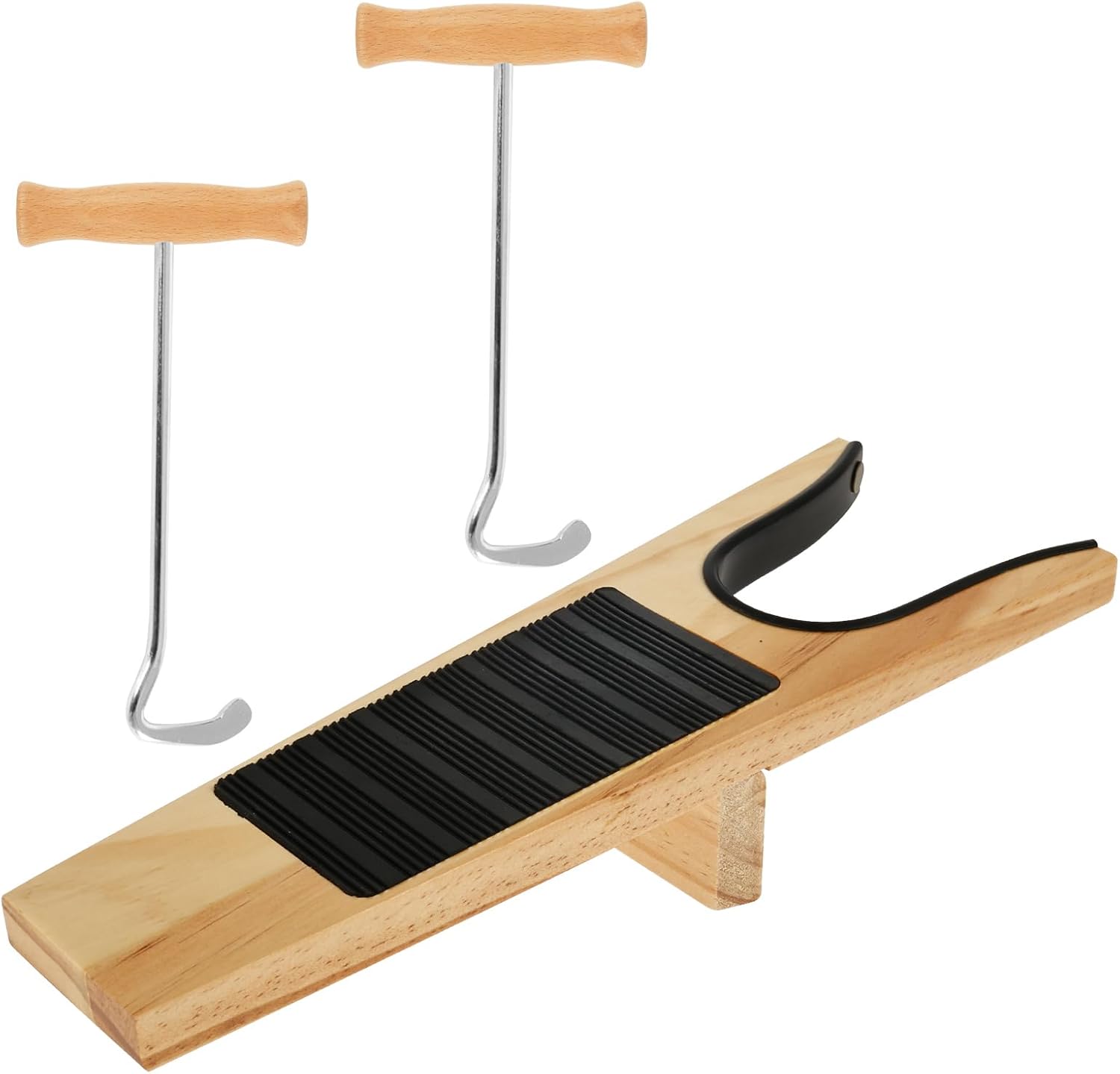 Amazon.com: 3 Pieces Wooden Boot Jack Boot Remover Hooks for Work ...
