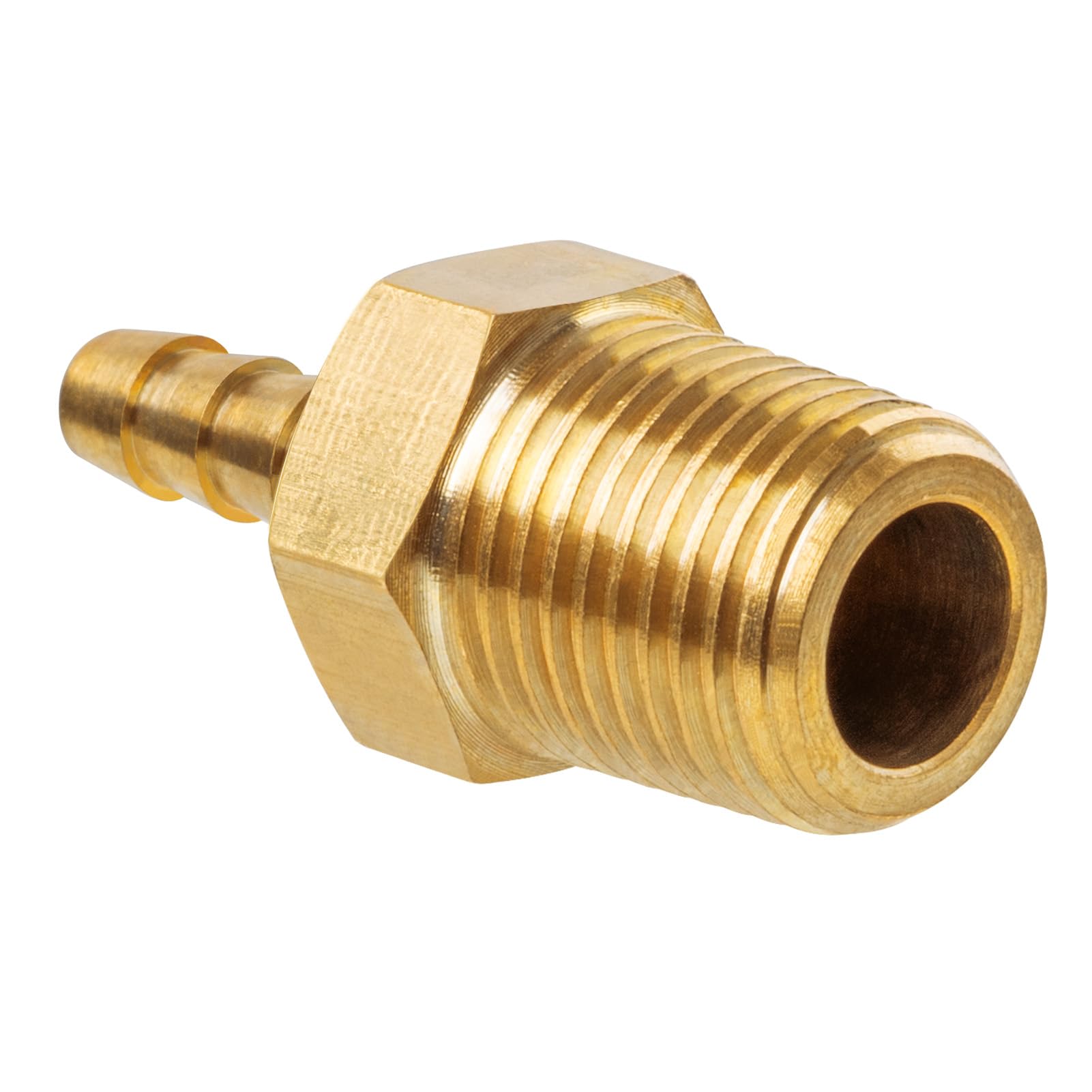 Amazon.com: JUWO 1/8" Barb x 1/4" NPT Male Pipe, Brass Hose Barb ...