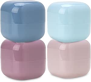 Amazon.com: Bliss Travel Jars Set - 4 Piece 0.5oz Leak Proof Square ...