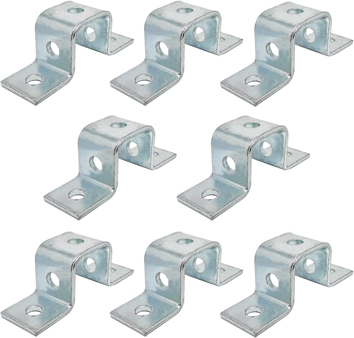 Amazon.com: Jarshtime Strut Connecting Bracket 8 PCS U Shape Tube Clamp ...