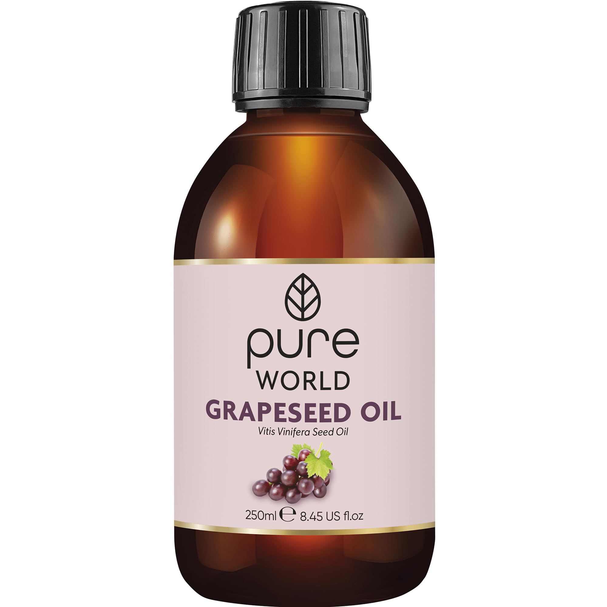 Pure World Natural Grapeseed oil REAL 100% Pure and Undiluted. 250ml ...