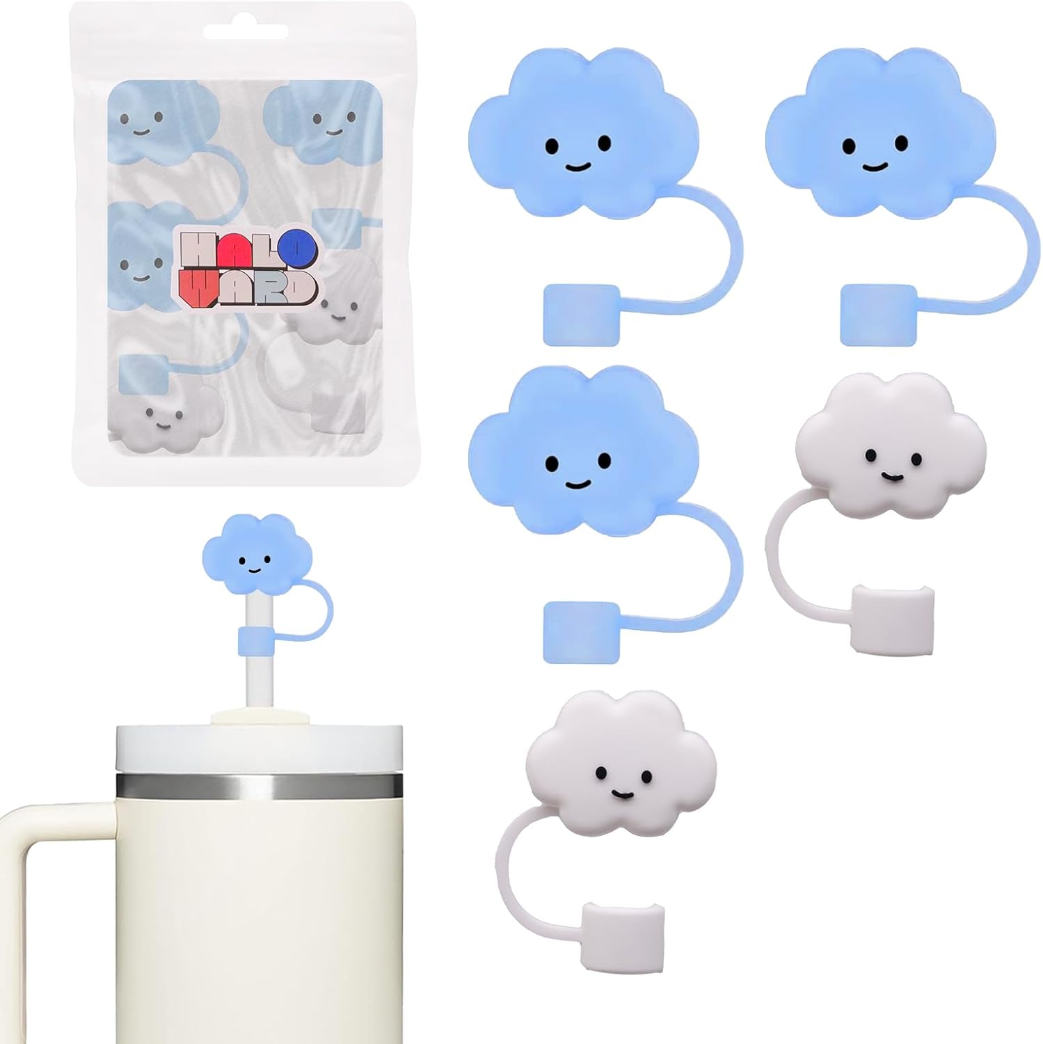 Cloud Straw Covers for Stanley Cup with lid 20oz/30oz/40oz, Straw ...