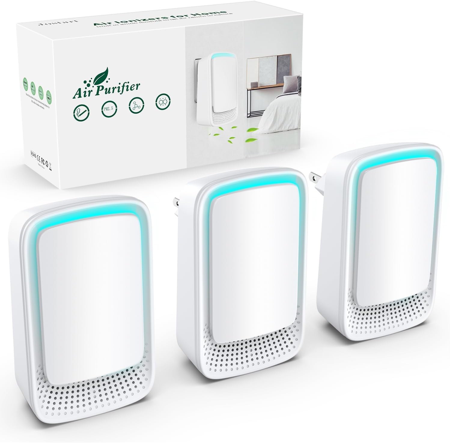 Amazon.com: Ion Pure Plug In Air Purifier for Home | Negative Ion ...
