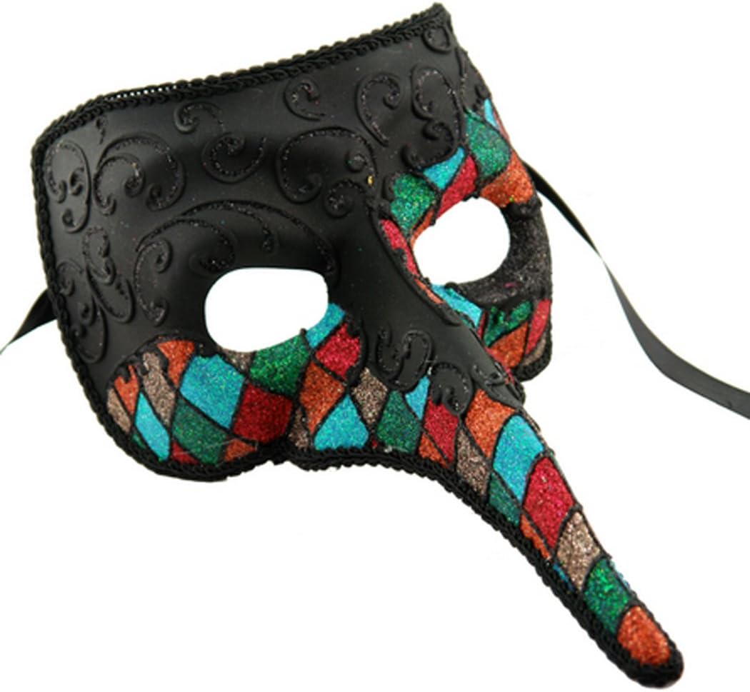 Amazon.com: Griffin Trader Zanni Venetian Mask Black Harlequin #1 ...
